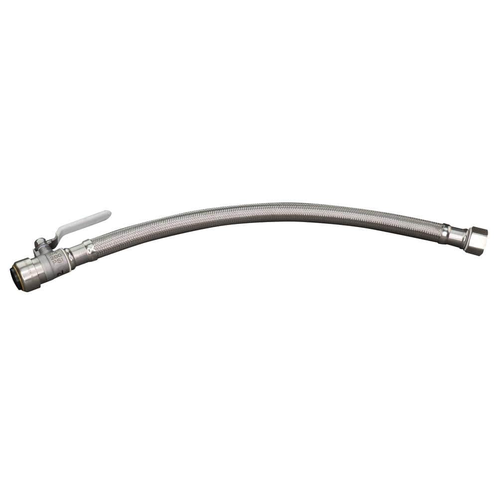 Everbilt 3/4 in. PTC x 3/4 in. FIP x 18 in. Braided Stainless Steel ...