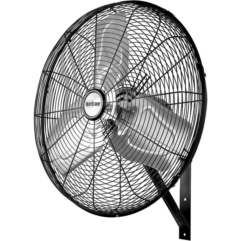 WOCK 18 in. High Velocity Wall Mounted Fan in Yellow with 3 Speeds, 1/6 ...