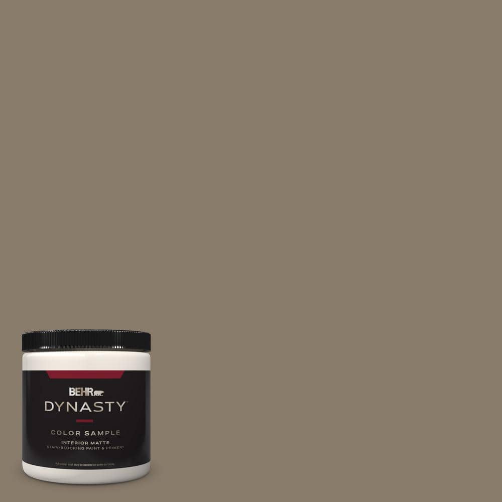 BEHR DYNASTY 8 oz. #PPU7-24 Native Soil One-Coat Hide Matte Stain ...