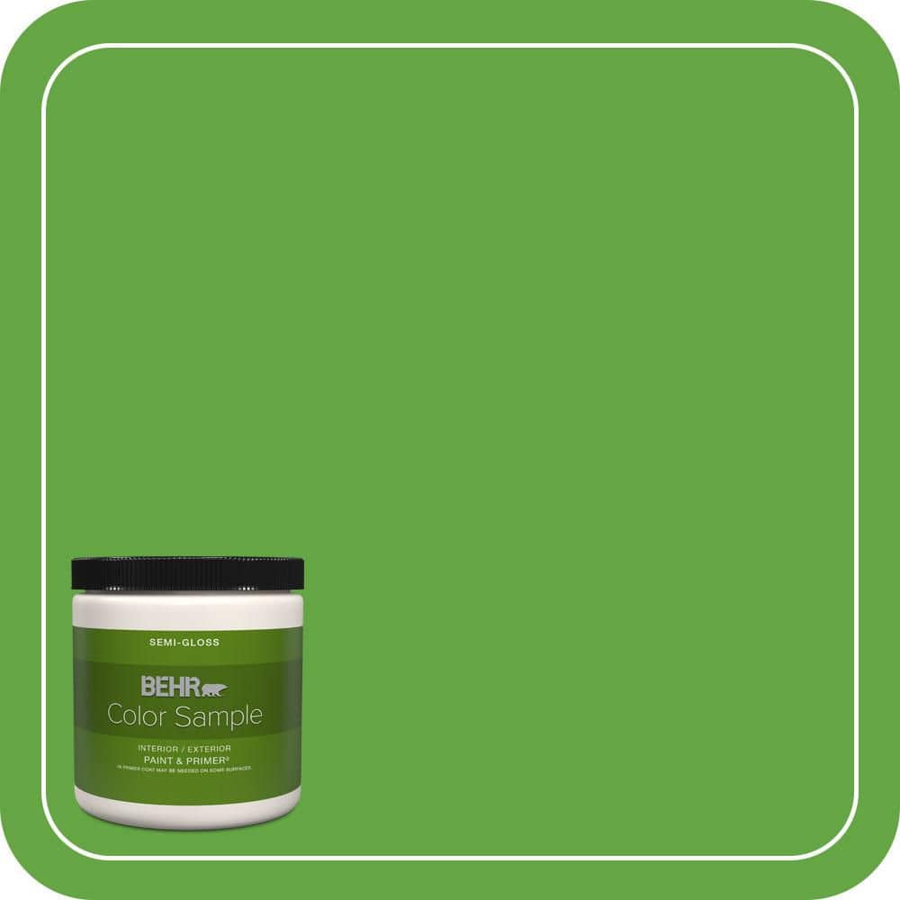 BEHR PREMIUM PLUS 8 oz. #430B-6 Caterpillar Semi-Gloss Interior ...