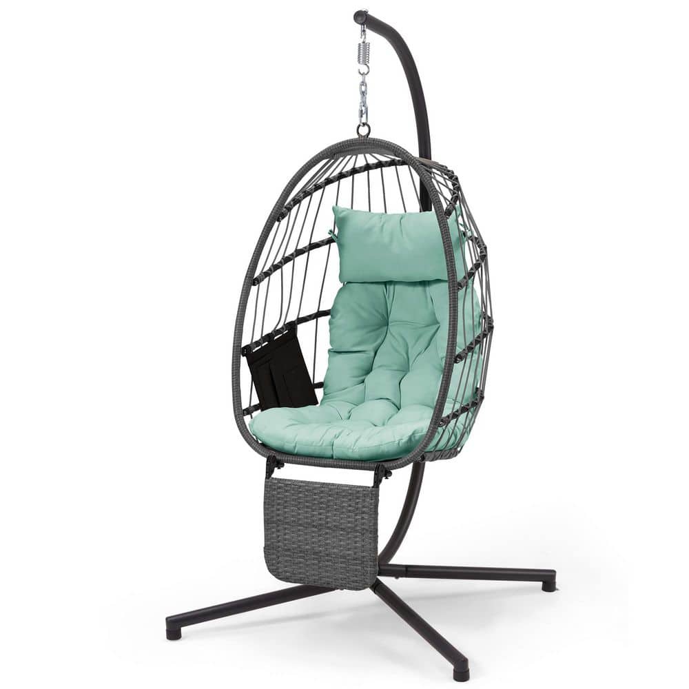 Have a question about HOMMOW Hanging Egg Chair, Patio Wicker Swing with ...