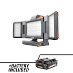 RIDGID 18V Cordless LED Stick Light Kit with 2.0 Ah Battery and Charger ...