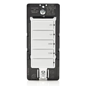 Leviton Decora 15 Amp 15-Minute Indoor In-Wall Timer Switch, 1/2 HP/9 ...