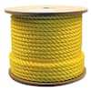 Rope King 5/8 in. x 300 ft. Twisted Poly Rope Yellow TP-58300Y - The ...