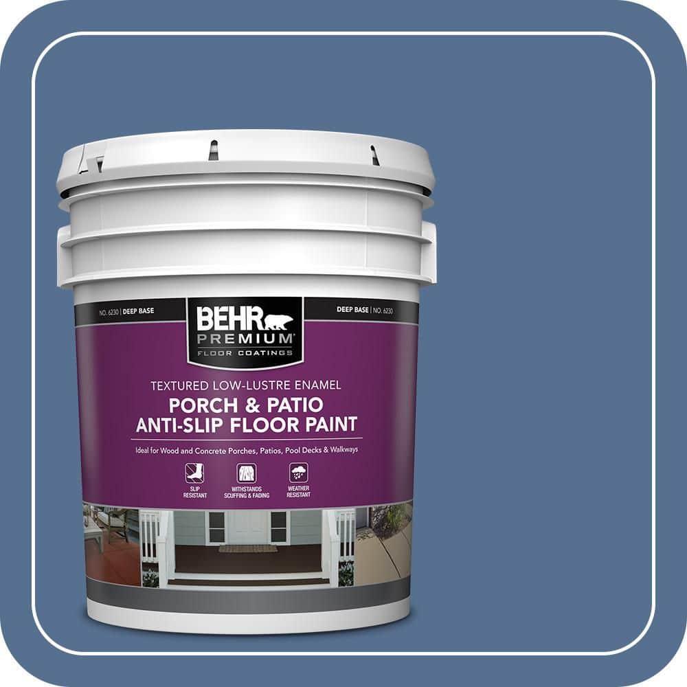 BEHR PREMIUM 5 gal. #PFC-59 Porch Song Textured Low-Lustre Enamel ...