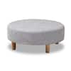 Baxton Studio Vinet Gray Ottoman 153-9200-HD - The Home Depot