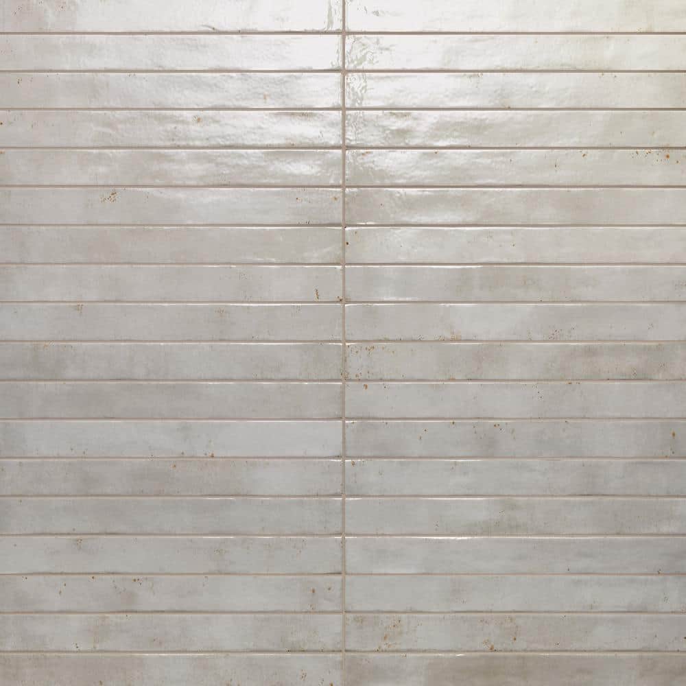 Bedrosians Sample-Chroma 4 in. x 5 in. Gray Porcelain Subway Tile ...