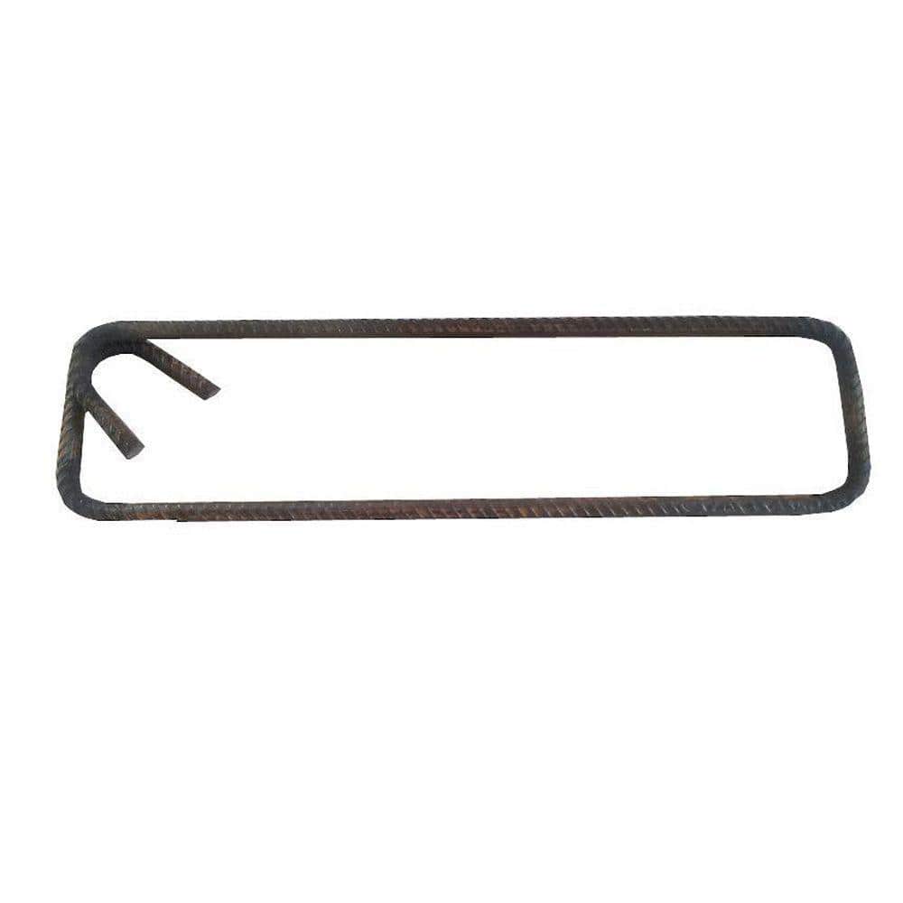 14 in. x 4 in. Rectangular Rebar Ring with Hook 14 in. x 4 in. Rebar ...