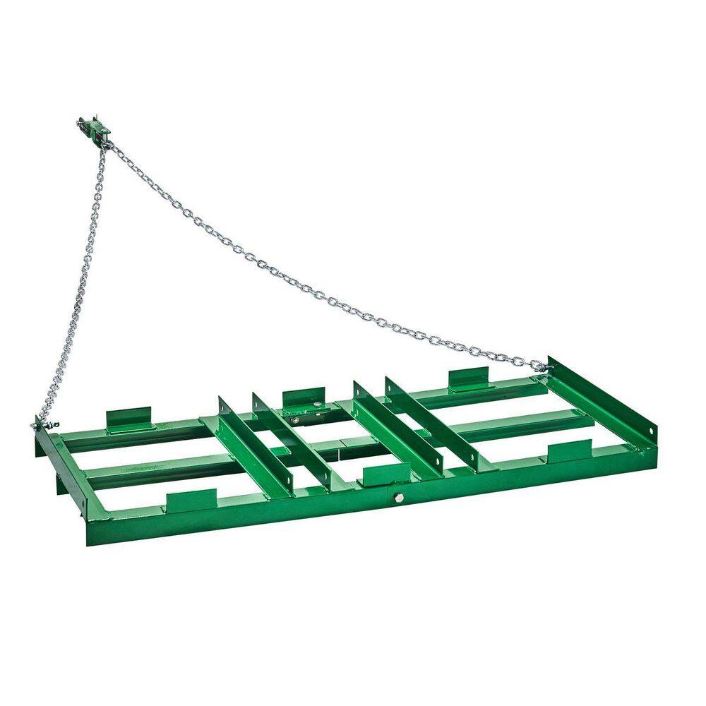Cesicia 48 in. Metal Green Landscape Rake ABC2024589g - The Home Depot