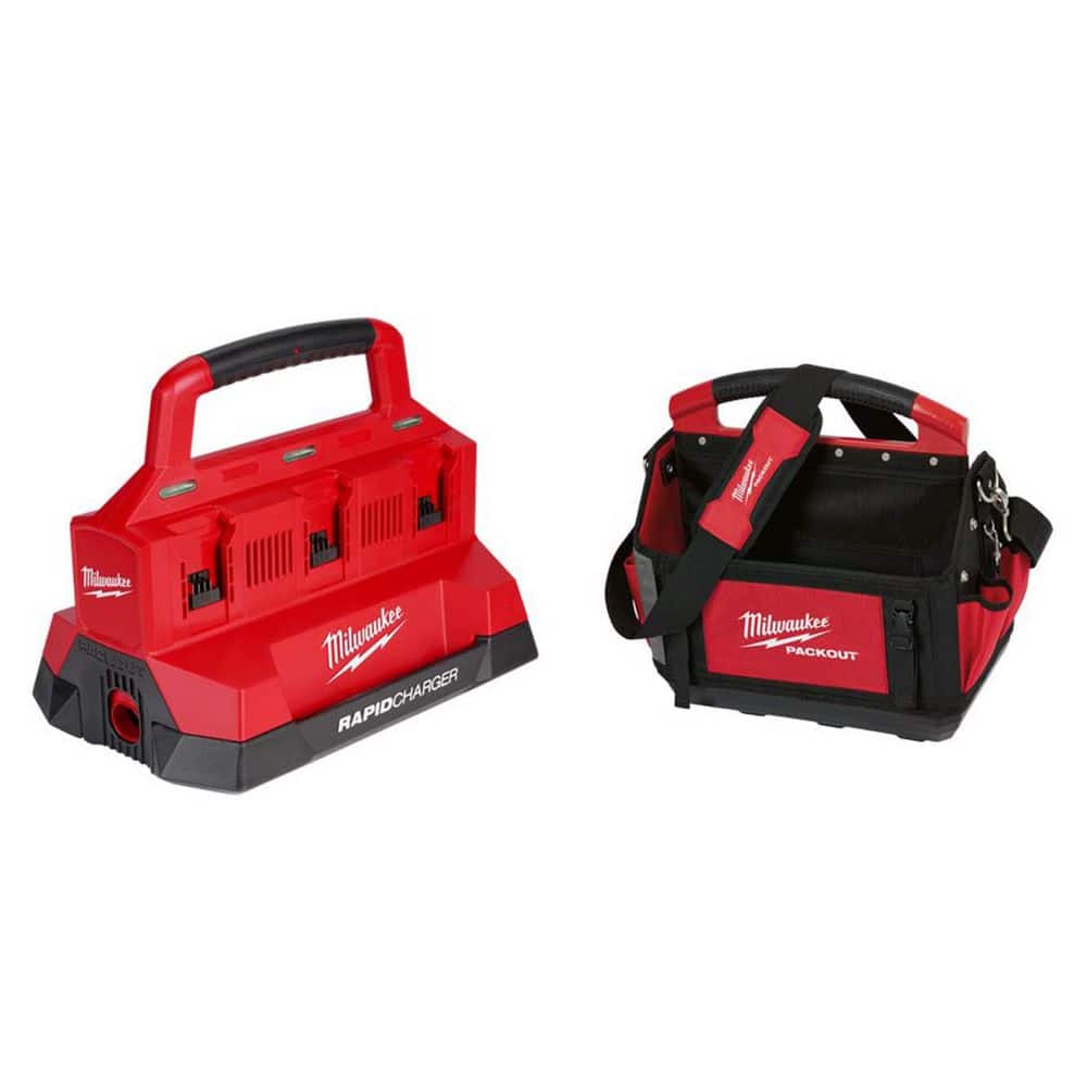 Reviews for Milwaukee M18 18V Lith-Ion PACKOUT 6-Port Rapid Charger w ...