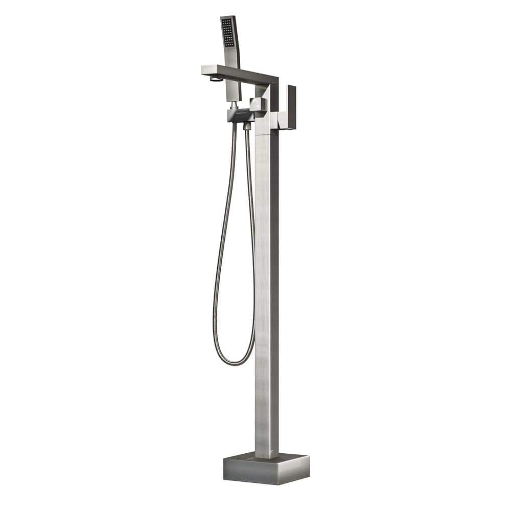 Aosspy Modern Single-Handle Freestanding Tub Faucet with Hand Shower in ...