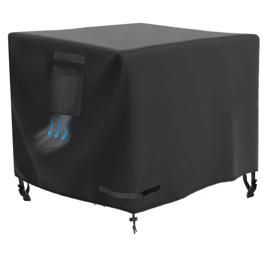 Misopily Square Gas Fire Pit Cover 30 in. x 30 in. x 25 in., Waterproof ...