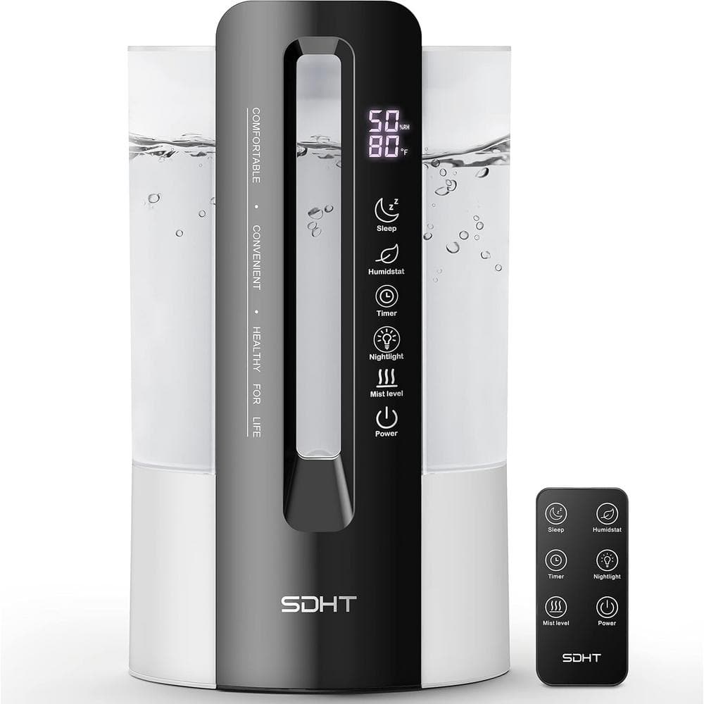 Lukyamzn 1.06 Gal. Top Fill Cool Mist Humidifier for Home with Remote ...