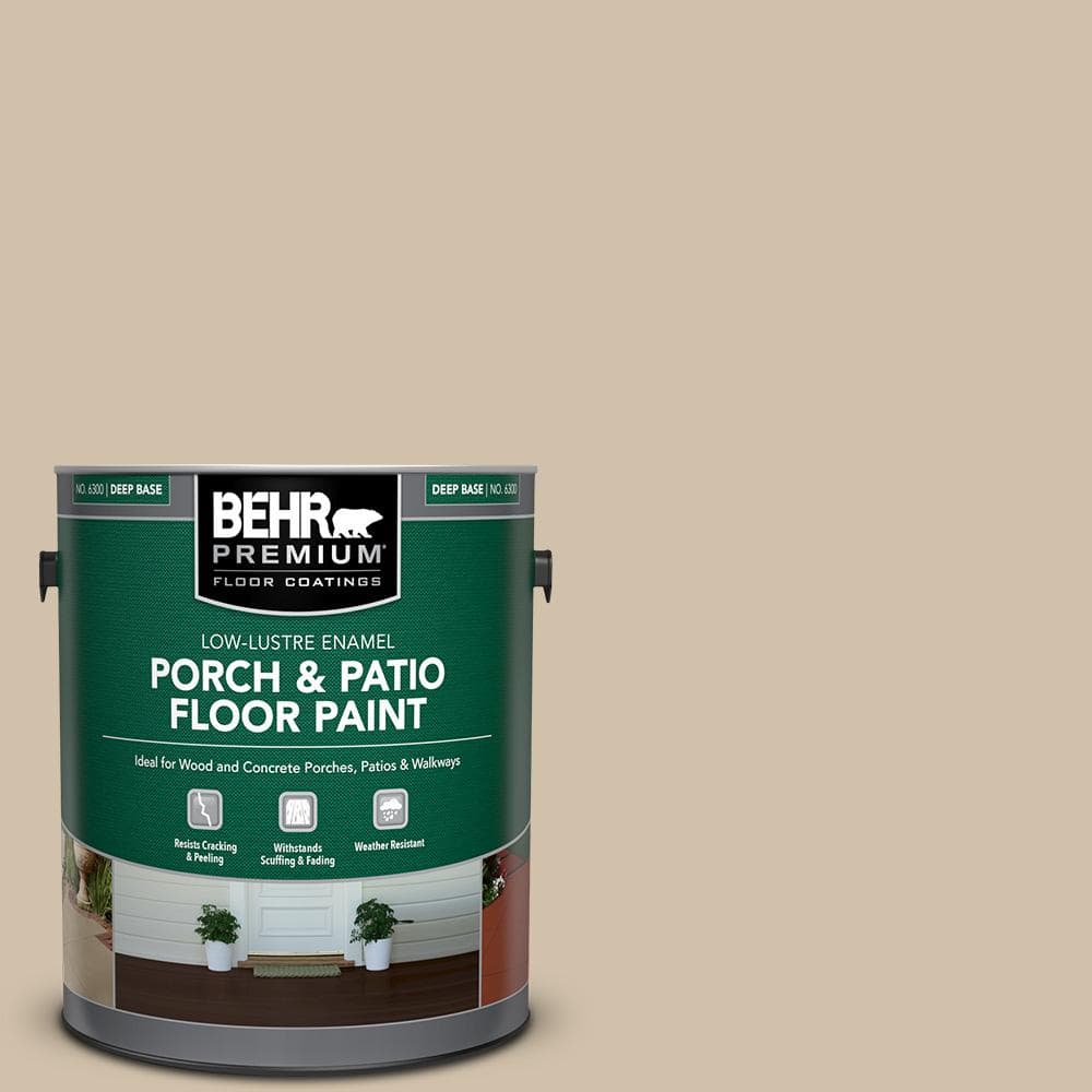BEHR PREMIUM 1 gal. #PFC-27 Light Rattan Low-Lustre Enamel Interior ...