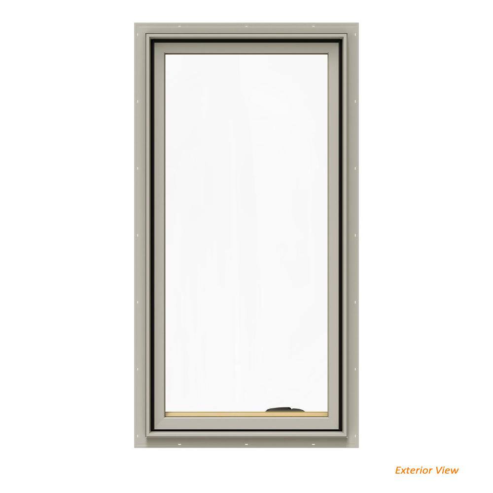 JELD-WEN 24.75 in. x 48.75 in. W-2500 Series Desert Sand Painted Clad ...