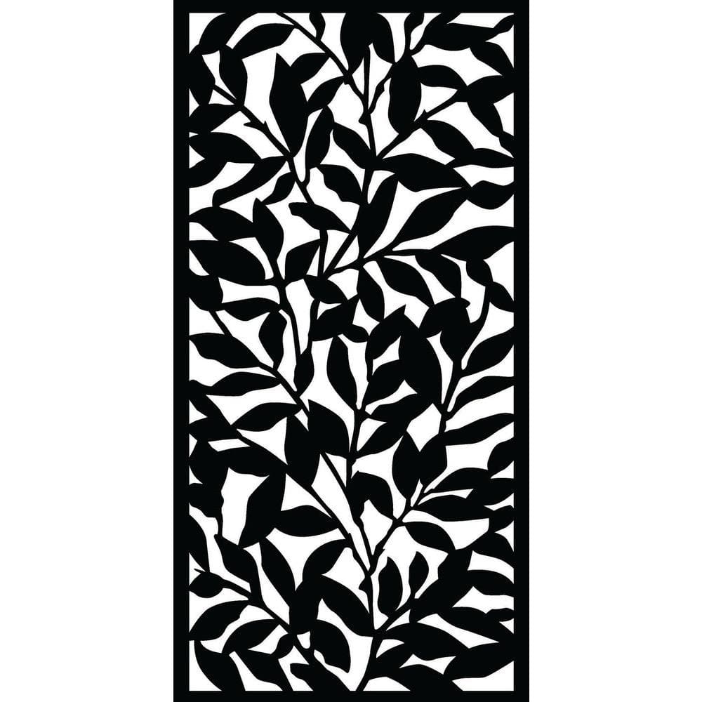 Matrix Tangle 71 in. x 2.95 ft. Charcoal Recycled Plastic Decorative ...