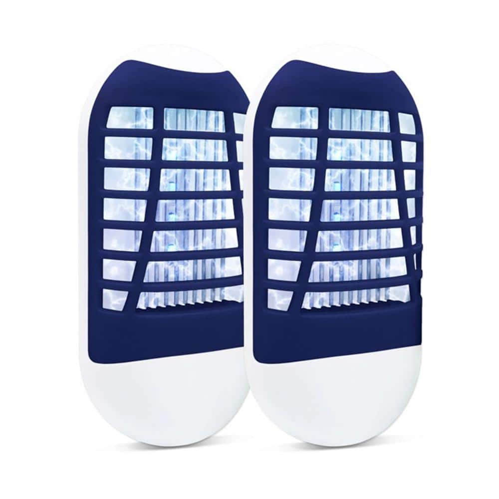 Misopily 2-Piece Electronic Indoor Bug Zapper Lamp Non-Toxic Repellent ...