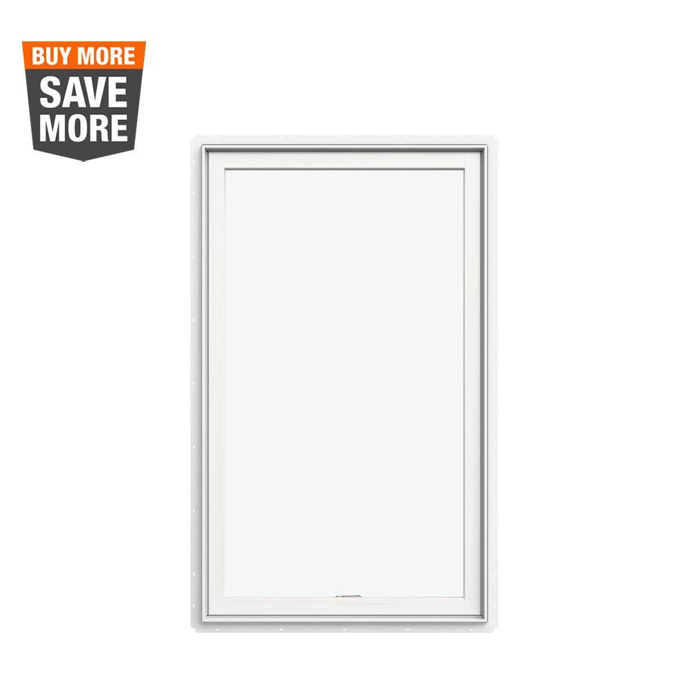 JELD-WEN 36 in. x 54 in. W-5500 Left-Hand Casement Wood Clad Window ...