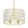 Home Decorators Collection Kristella 4-Light Soft Gold Drum Pendant ...