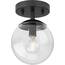 Progress Lighting Atwell Collection 22 in. 3-Light Matte Black Semi ...