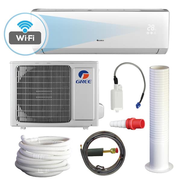 GREE LIVO Smart Home R32 1-Zone 12,000 BTU 2-Ton 19 SEER2 Ductless Mini Split Heat Pump with 16 ...