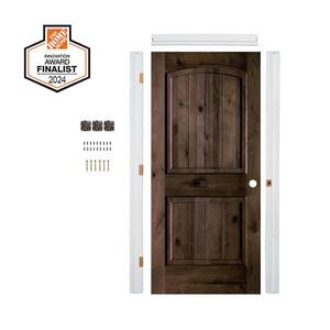 Krosswood Doors Assembly Required 30 in. x 80 in. Alder 2-Panel Right ...