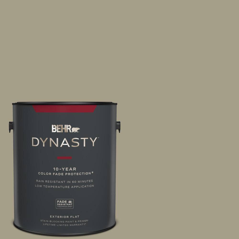 BEHR DYNASTY 1 gal. #PMD-57 Fossil Stone Flat Exterior Stain-Blocking ...