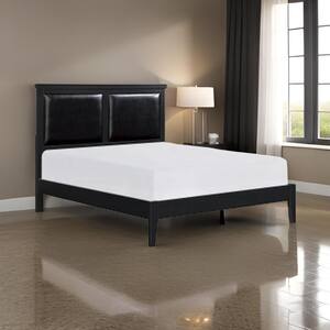 Walker Edison Furniture Company Boho Black Solid Wood Frame Queen ...