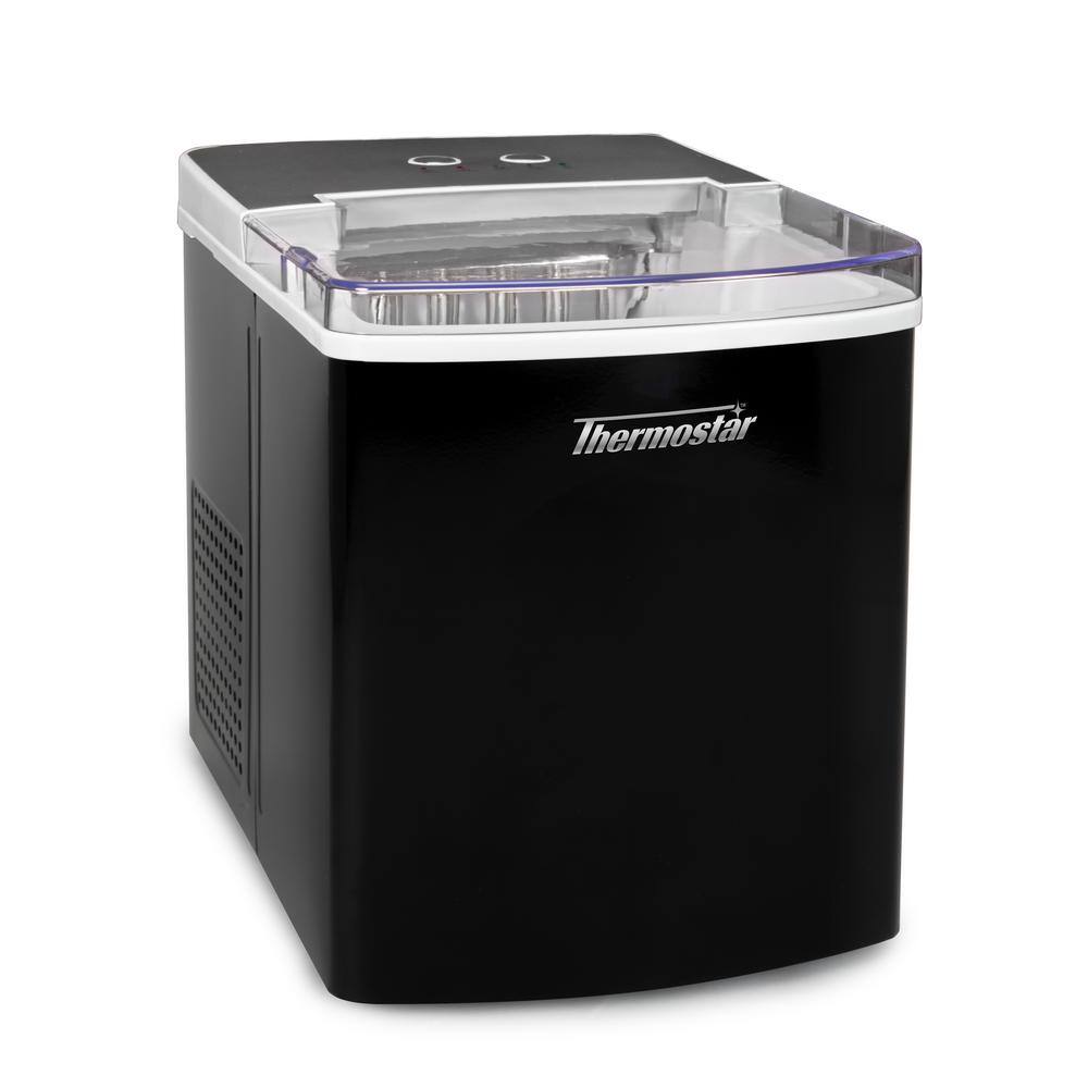 THERMOSTAR 14.09 in. 33 Ib. Automatic Portable Countertop Ice Maker ...