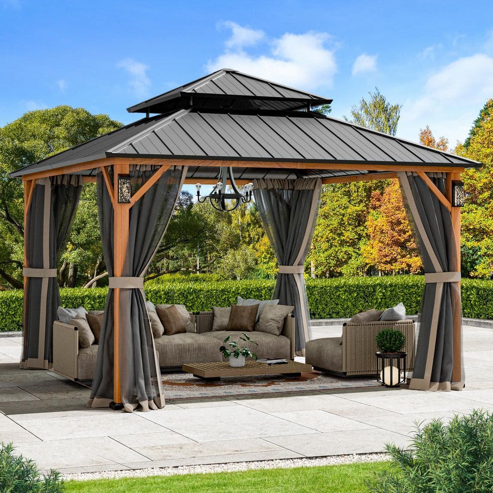 COVERED OUTDOOR OUTDOOR LIVING SPACES Ultra Series 12 ft. x 12 ft ...