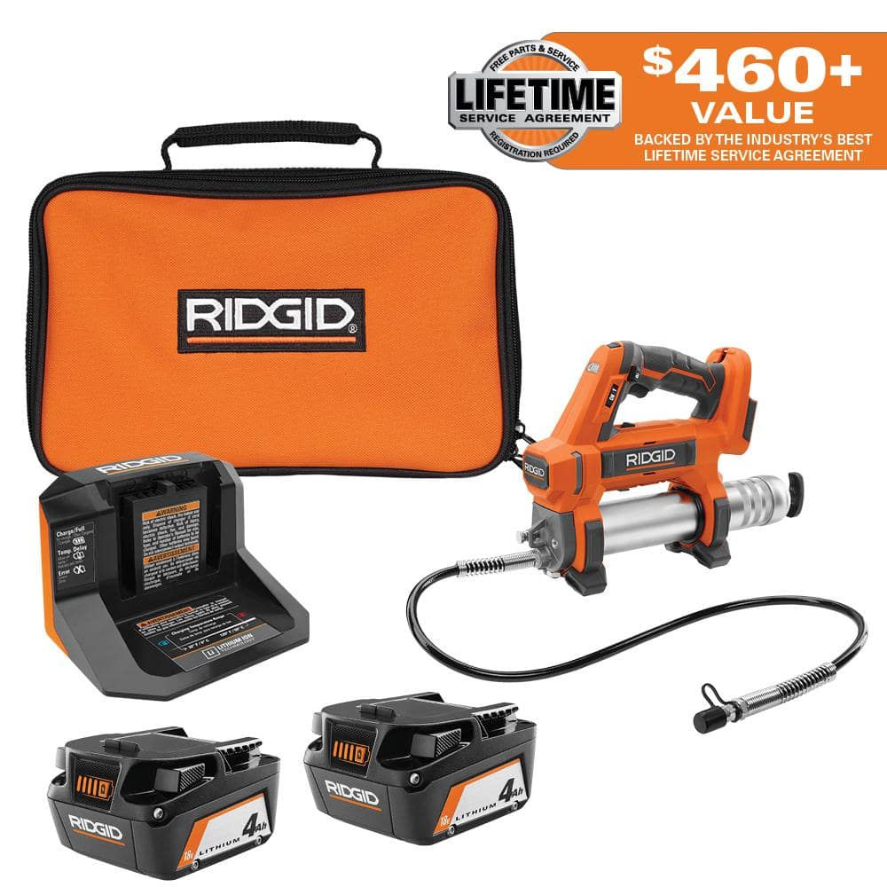 Reviews for RIDGID 18V (2) 4.0 Ah Batteries and Charger Kit with 18V ...