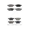 TEC Front Rear Ceramic Brake Pads Kit For Ford Escape Lincoln MKC KTC ...