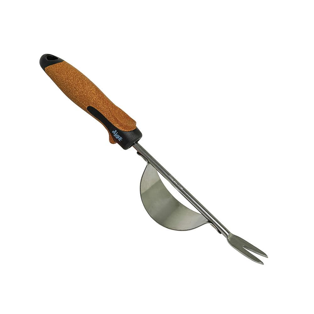 Digz Stainless Steel Hand Garden 6.25 in. Weeder with Ergonomic Handle ...