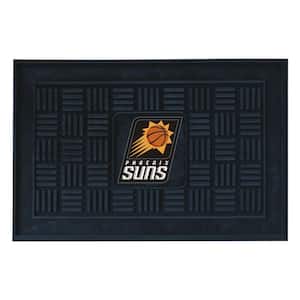 FANMATS NBA Philadelphia 76ers Black 19 in. x 30 in. Vinyl Door Mat ...