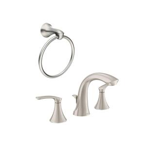 MOEN Darcy 8 in. Widespread 2-Handle High-Arc Bathroom Faucet with ...