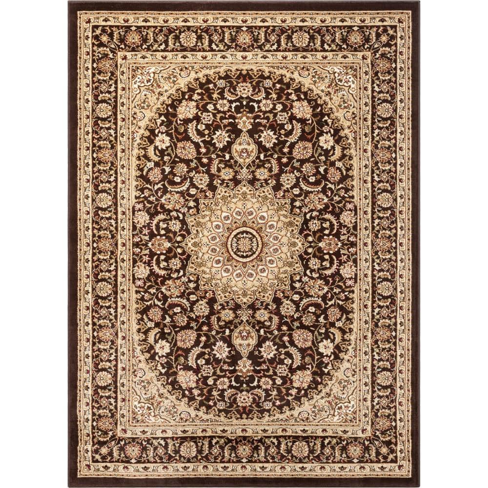 Well Woven Timeless Aviva Brown 8 ft. x 11 ft. Traditional Soft ...