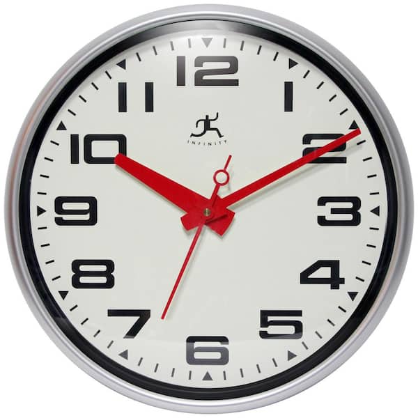 Infinity Instruments Grey Lexington Avenue Wall Clock 14097SV-3282 ...