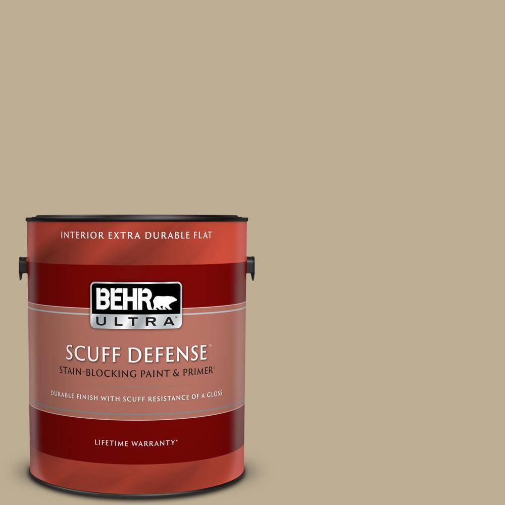 BEHR ULTRA 1 gal. #740D-4 Mochachino Extra Durable Flat Interior Paint ...