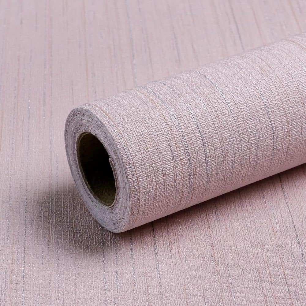 Pink Grasscloth Peel and Stick Wallpaper Roll Set of 1 YJ00540 - The ...
