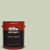 BEHR PREMIUM PLUS 1 gal. #PPU10-09 Chinese Jade Flat Exterior Paint ...