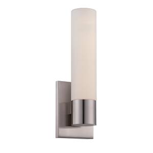 WAC Lighting Elementum 22 in. Brushed Nickel LED Vanity Light Bar and Wall Sconce, 2700K WS-7222 ...