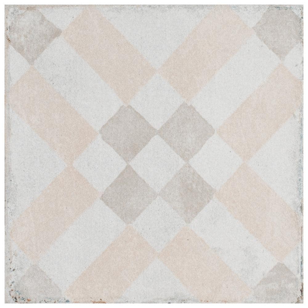 Merola Tile Barcelona Decor Sants 5-3/4 in. x 5-3/4 in. Porcelain Floor ...