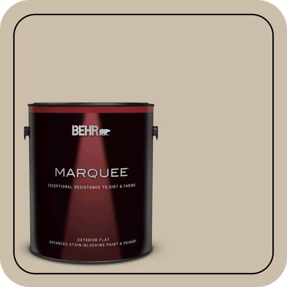 BEHR MARQUEE 1 gal. #PWL-91 Pale Bamboo Flat Exterior Paint & Primer ...