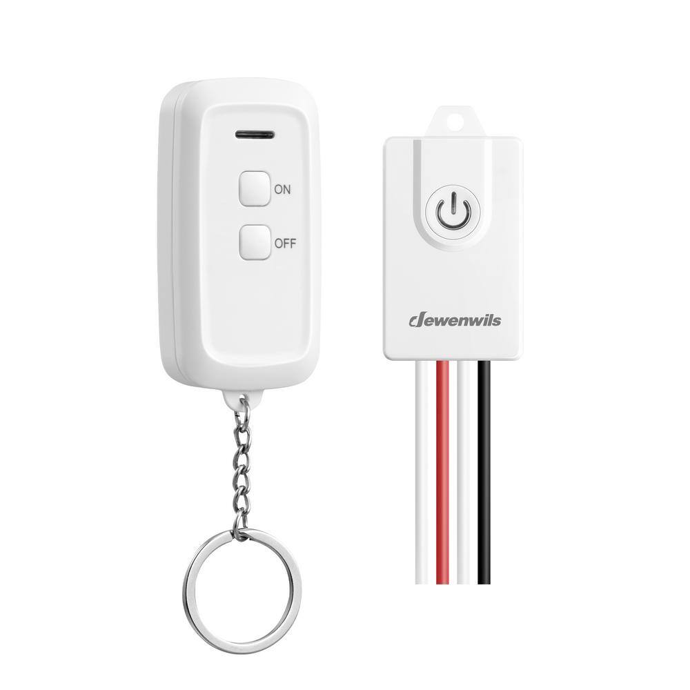 DEWENWILS 15A Wireless Remote Control Light Switch and Receiver Kit for ...