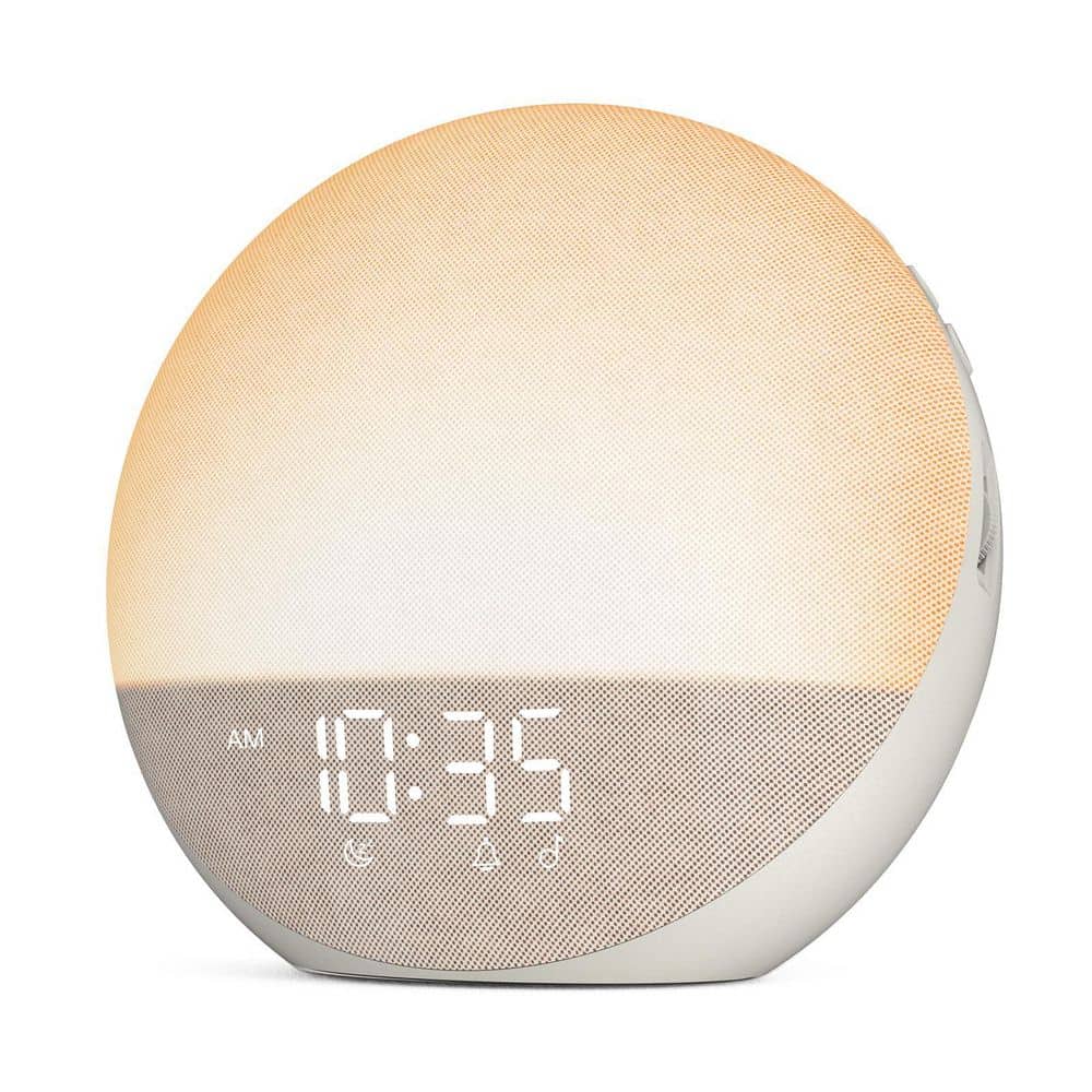 Putty Digital Alarm Clock with Sunrise Simulation, Bluetooth Speaker ...