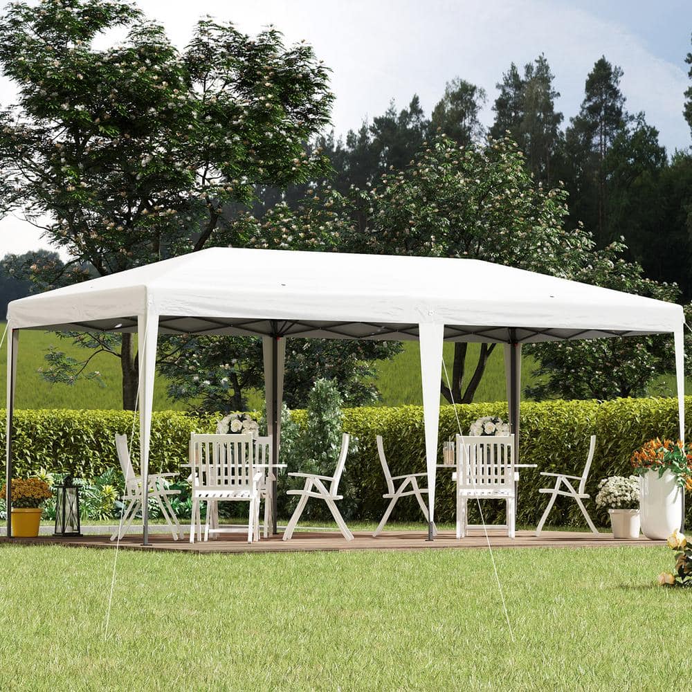 ToolCat 10 ft. x 20 ft. Pop Up Heavy-Duty Canopy Tent for Parties ...
