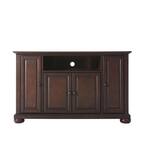 CROSLEY FURNITURE Alexandria 48 in. Mahogany Wood TV Stand Fits TVs Up ...