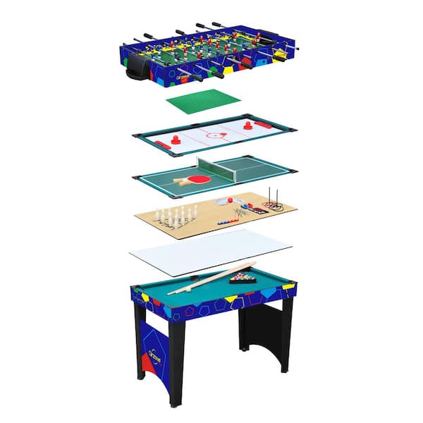 Airzone 42 in. 14-in-1 Multi-Game Play Activity Table-mt-2010lpg-14 ...