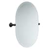 Delta Porter 26 in. x 23 in. Frameless Oval Bathroom Mirror with ...