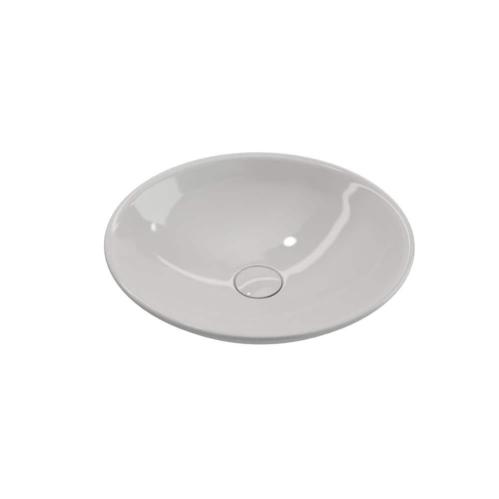 BOCCHI Venezia White 15.75 in. Fireclay Round Vessel Sink 1120-001-0125 ...